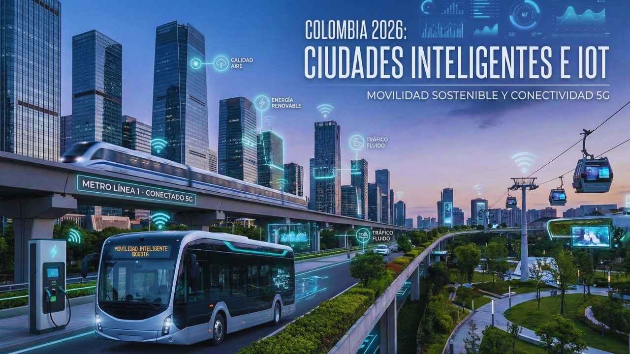 10 Ciudades Inteligentes, IoT y Movilidad en Colombia en 2026